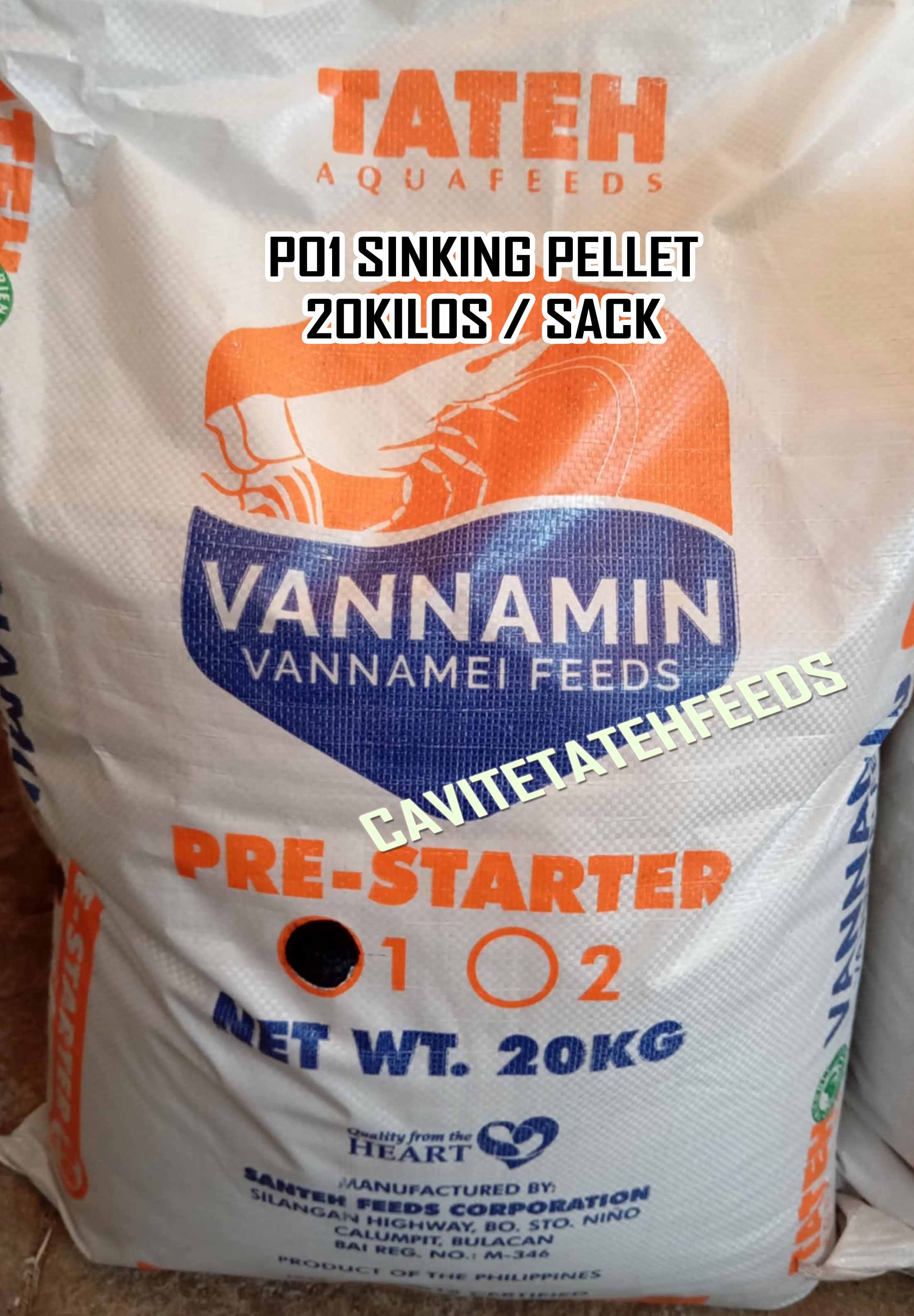 po1 TATEH VANNAMEI PRE STARTER 1 -1KG SINKING PELLET feeds booster For ...