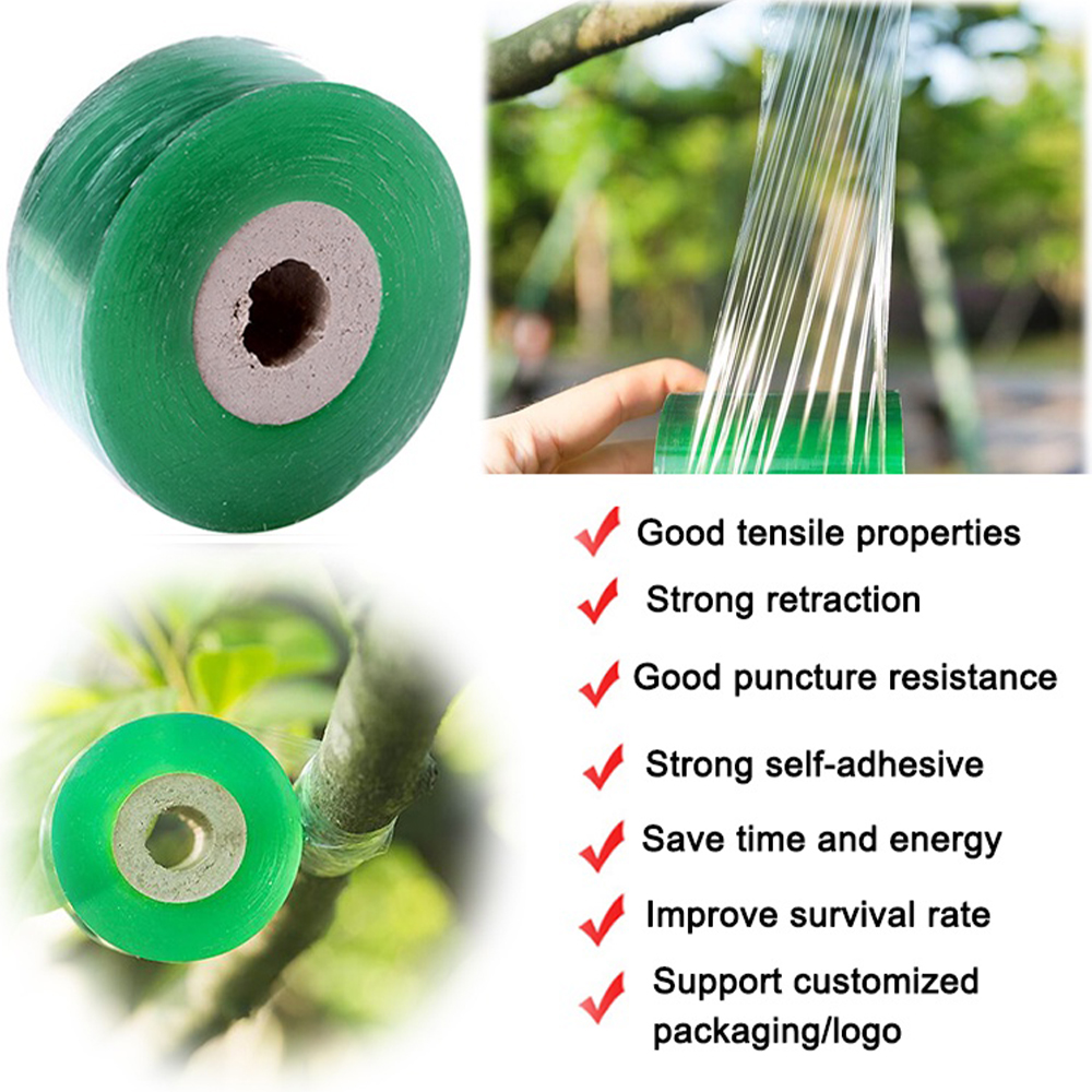 200m Self Adhesive Grafting Tape PVC Plant Grafting Tools Silk Film ...