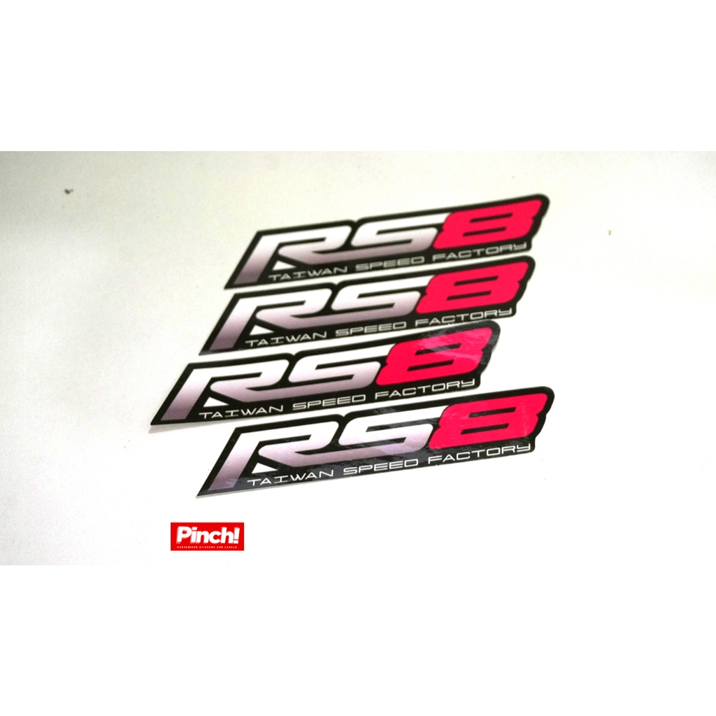 Pinch Motorcycle Sticker - RS8 New Version 4pcs | Shopee Philippines