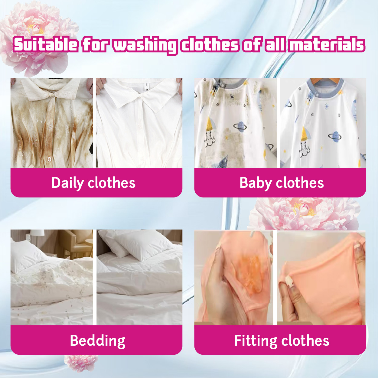 500ML Newly Upgraded Liquid Laundry Detergent All In One Laundry Detergent Fabric Softener Scent ...