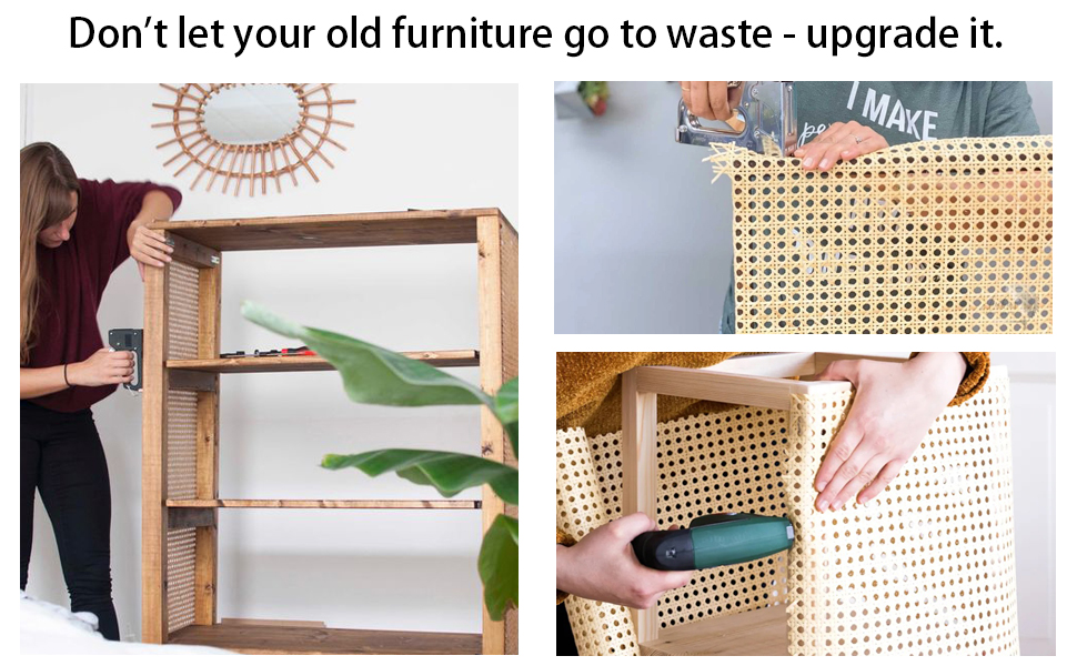 Mesh Cane Webbing Solihiya Weave Ratten Roll Wicker Sheet Rattan Table ...