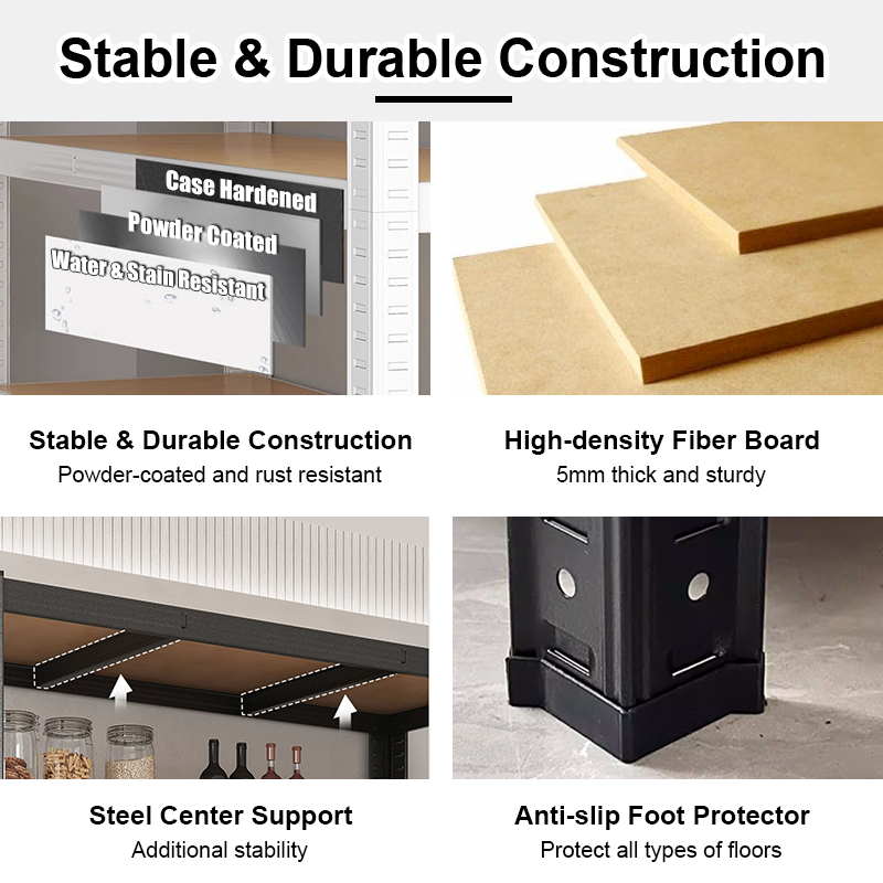 【Load 300KG】Heavy Duty Rack Shelves Rack Organizer Boltless Rack Screw ...