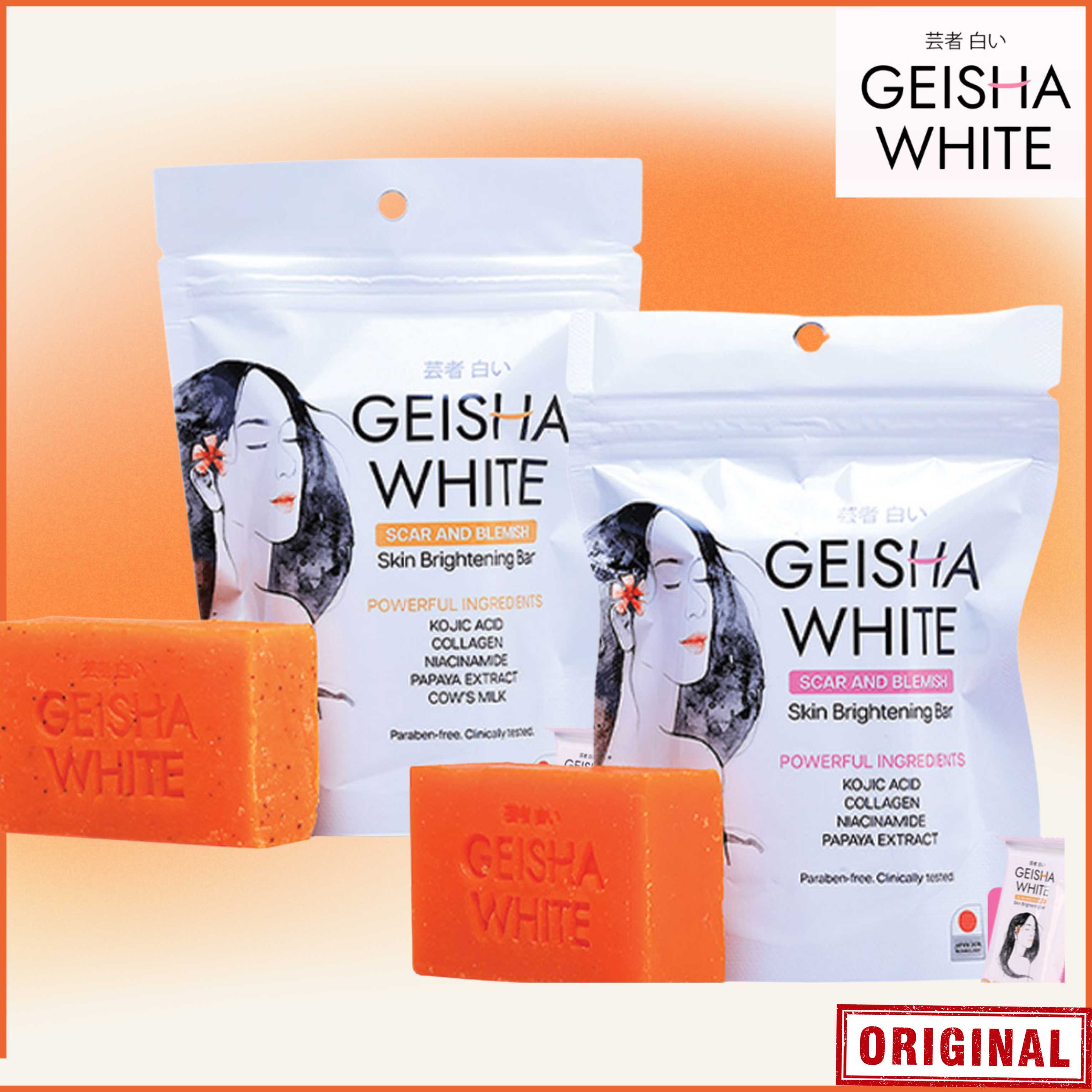 Geisha White Soap Scar and Blemish Skin Brightening Classic and Intense ...