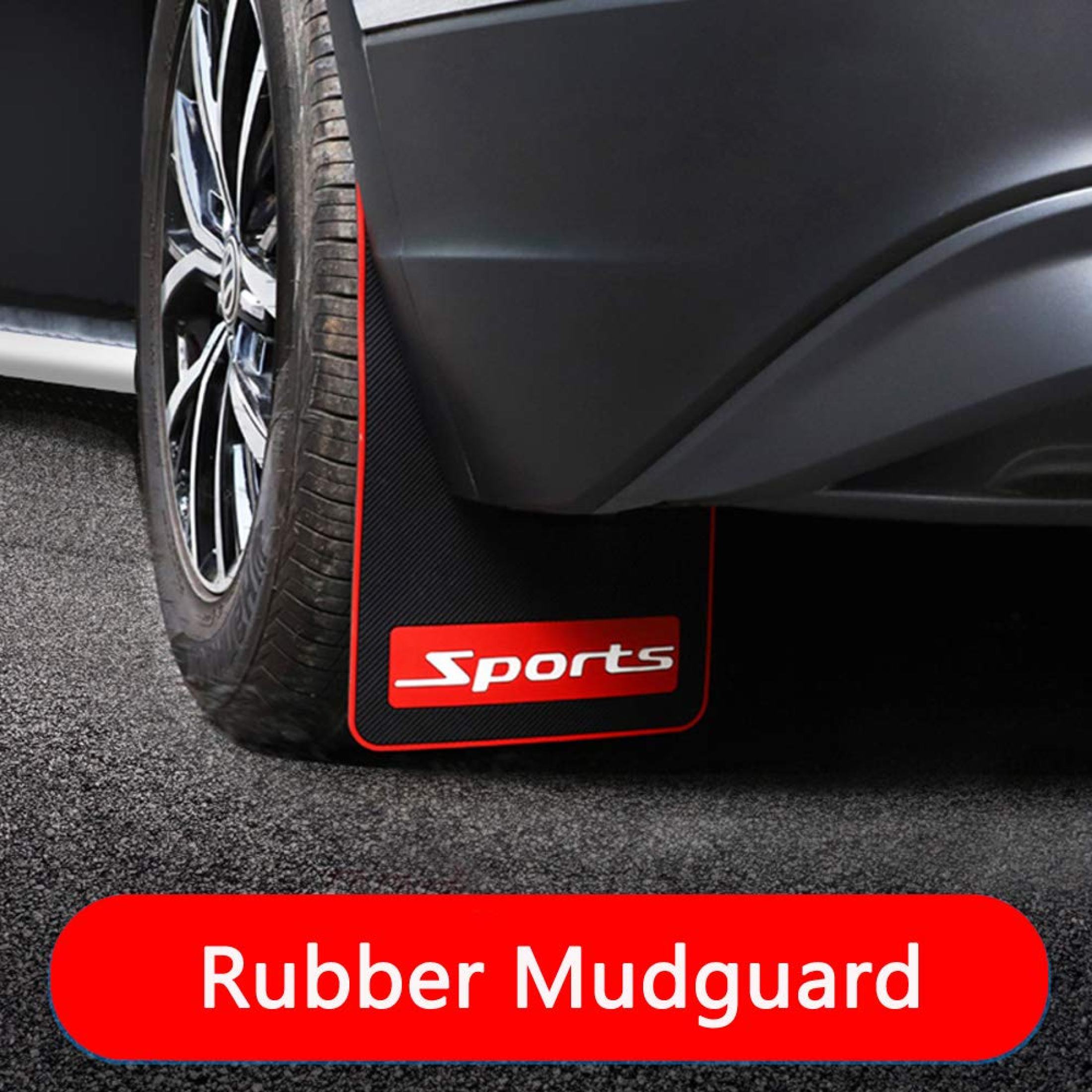 Universal Soft Material Automotive Fender Car Mud Flaps Fit Black ...