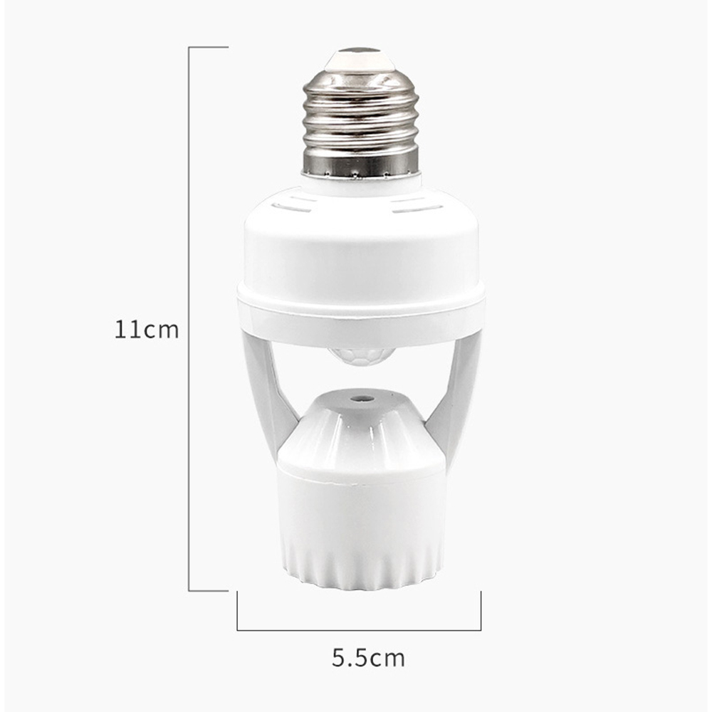 Luxy E27 Radar Sensor LED Bulb Socket Light Bulb Lamp Holder Auto On ...