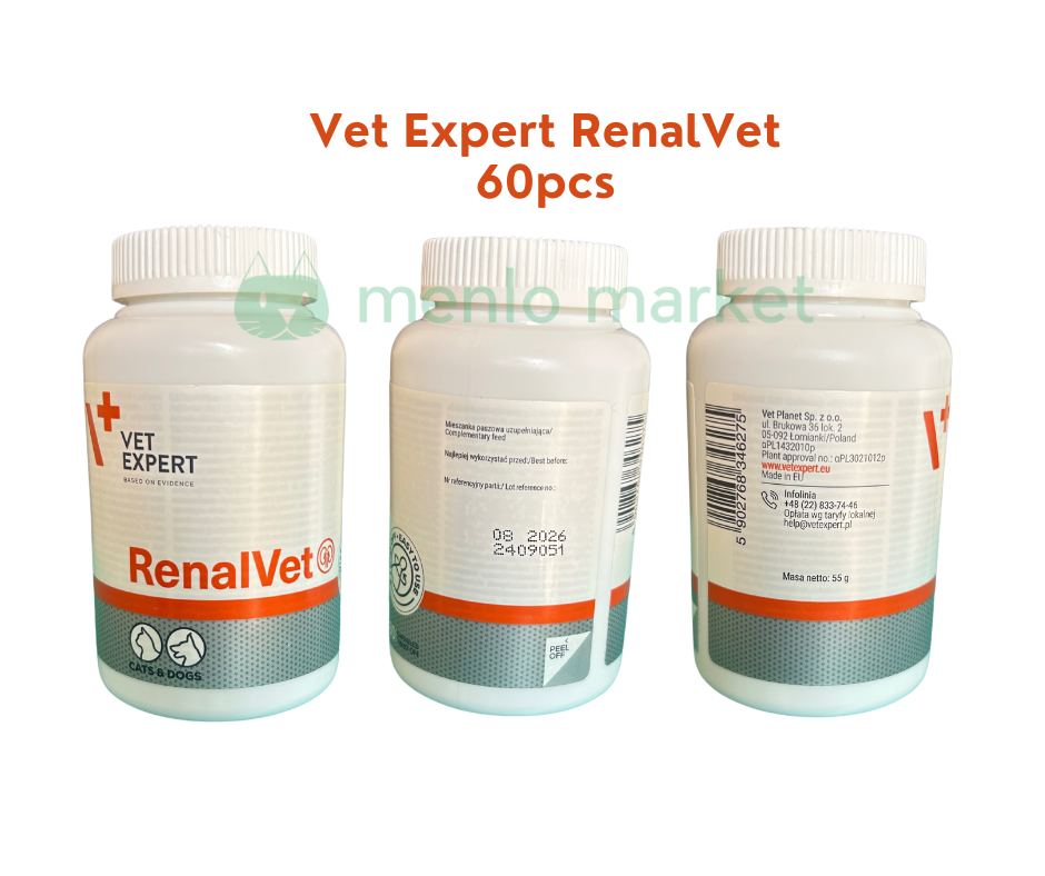 Vet Expert RenalVet 60 pcs Twist Off capsule for renal kidney support ...