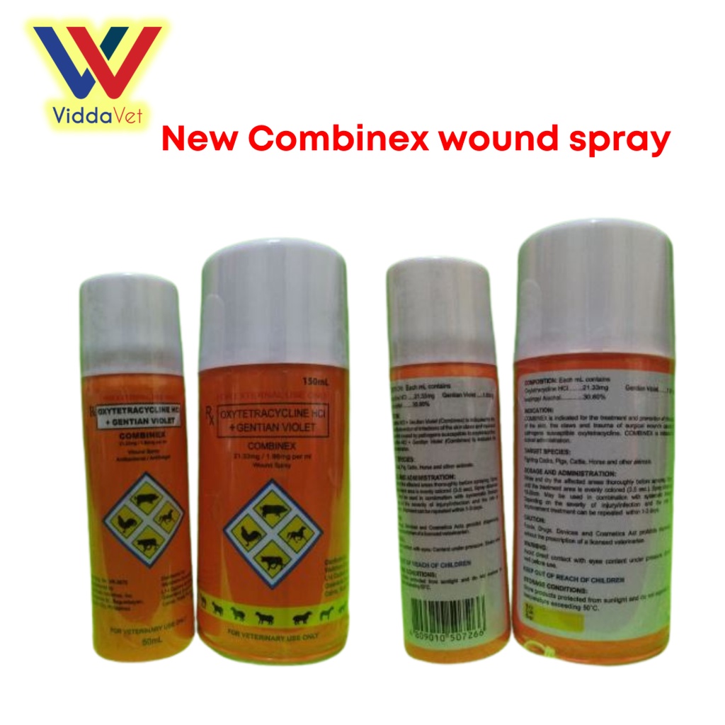 Combinex Wound Spray 50g for Dogs Combinex 150 ml Combinex wound spray ...