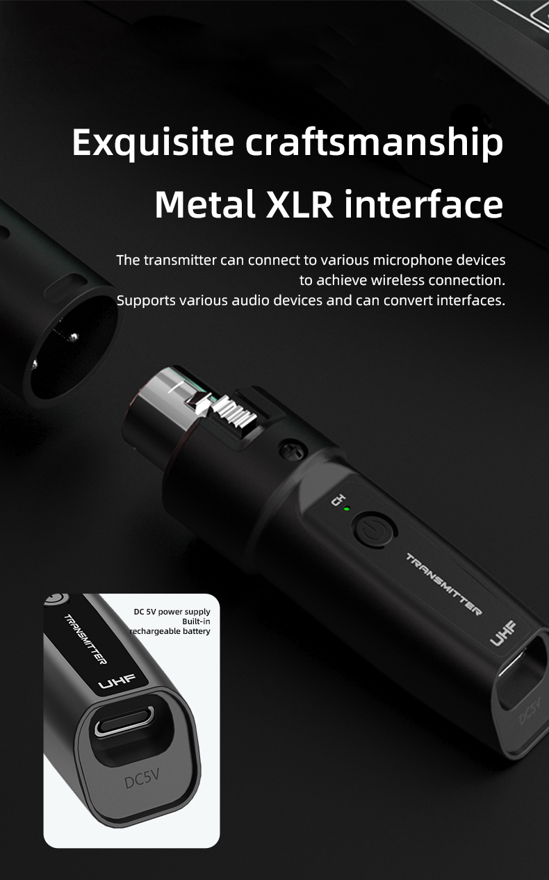 UHF wireless microphone converter microphone receiver universal ...