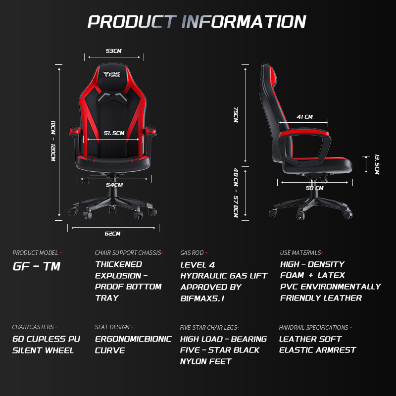 GAMEFORGE Thunder Master Series Ergonomic Office and Gaming Chair ...