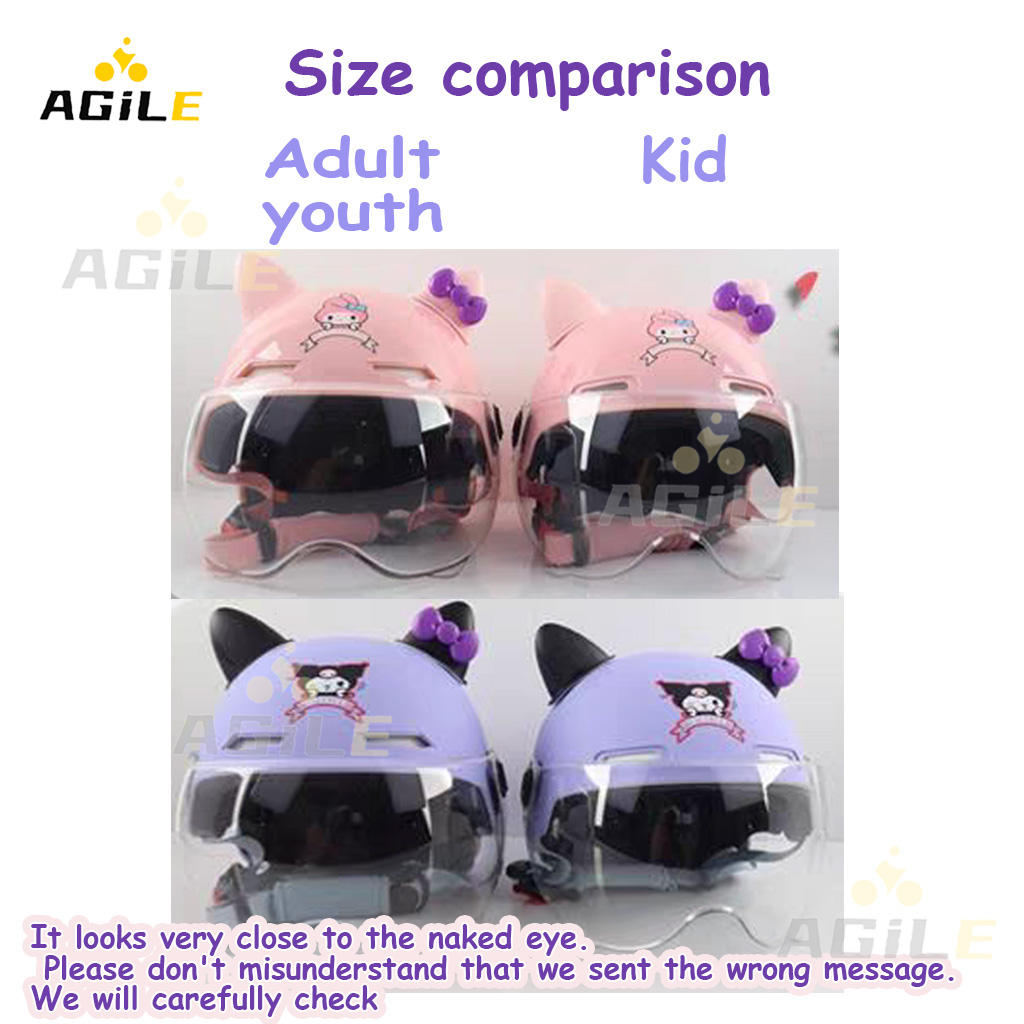 Couple Helmet for Women kids Men Motorcycle Half Face Evo EPS Full Face ...