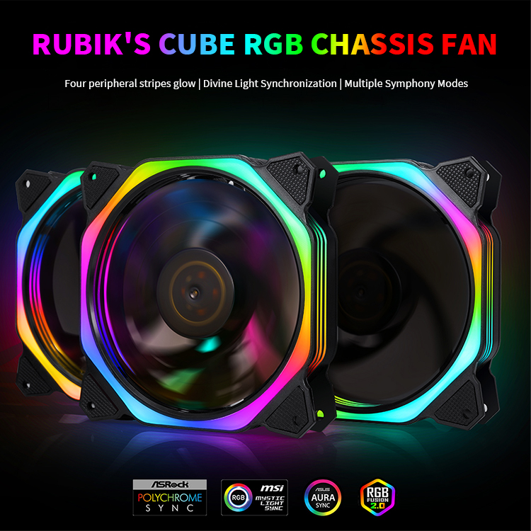PC CPU Cooling Fan | 6-Pin RGB | ARGB Lights | Compatible with Molex ...