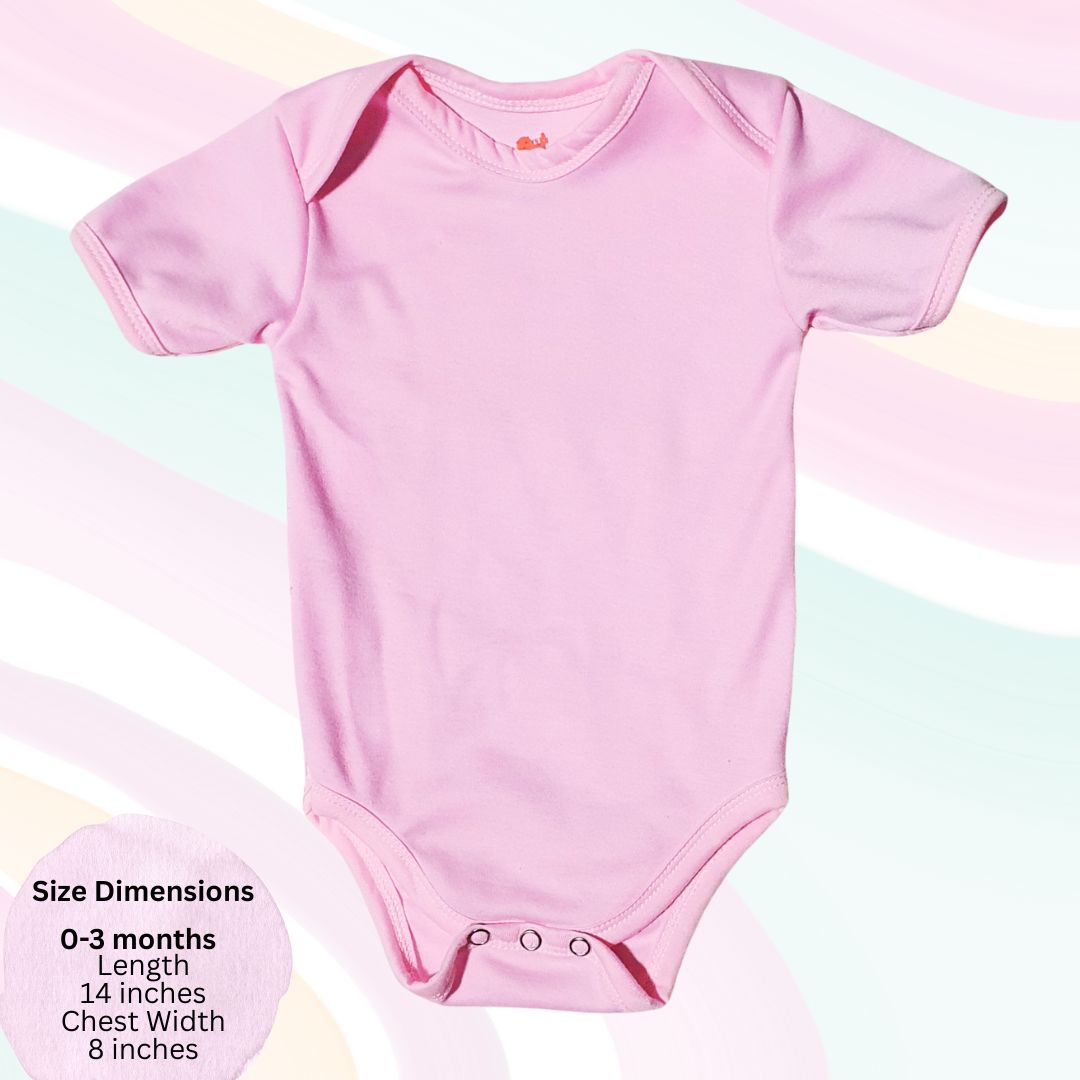 Cotton Colored Plain and Printed Onesie for Baby Boy and Girl | Shopee ...