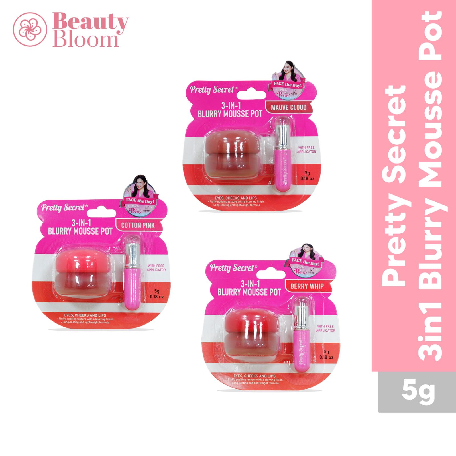 Pretty Secret 3in1 Blurry Mousse Pot 5g | Shopee Philippines