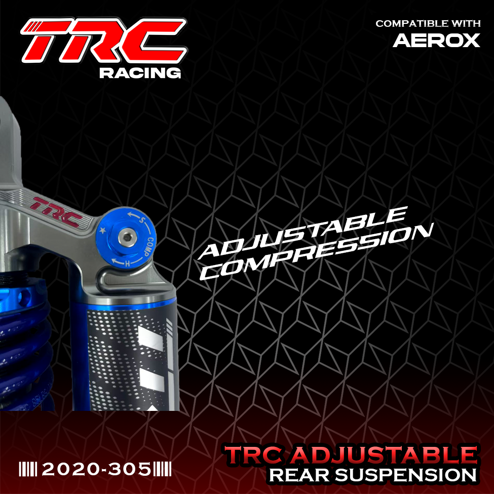 TRC Racing RACETECH-SERIES 305MM FULLY ADJUSTABLE REAR SHOCK SUSPENSION ...