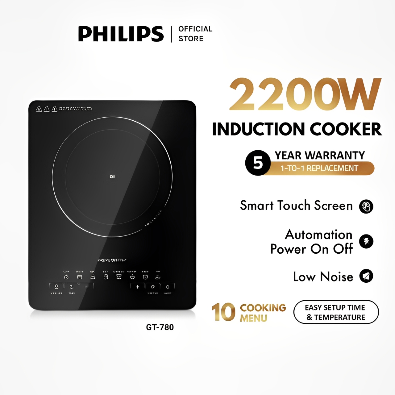PH Induction Cooker 2200W Touch Screen Electric Induction Cooker ...