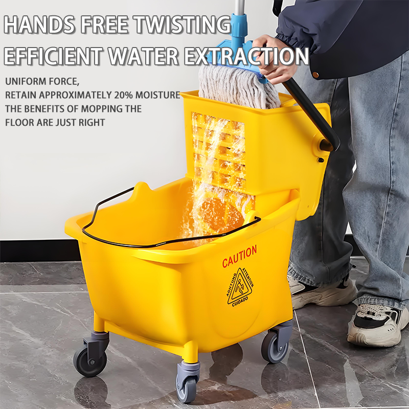 A Commercial industrial mop bucket - sturdy and durable, can dry ...