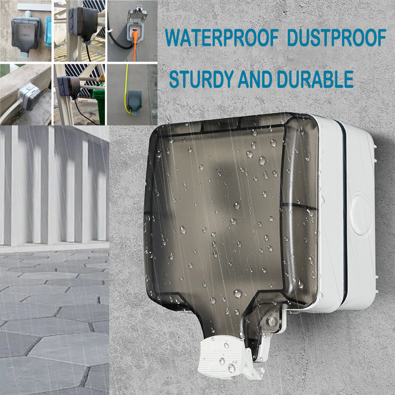 IP66 Waterproof Outdoor Wall Socket Outdoor Socket Waterproof Rainproof ...