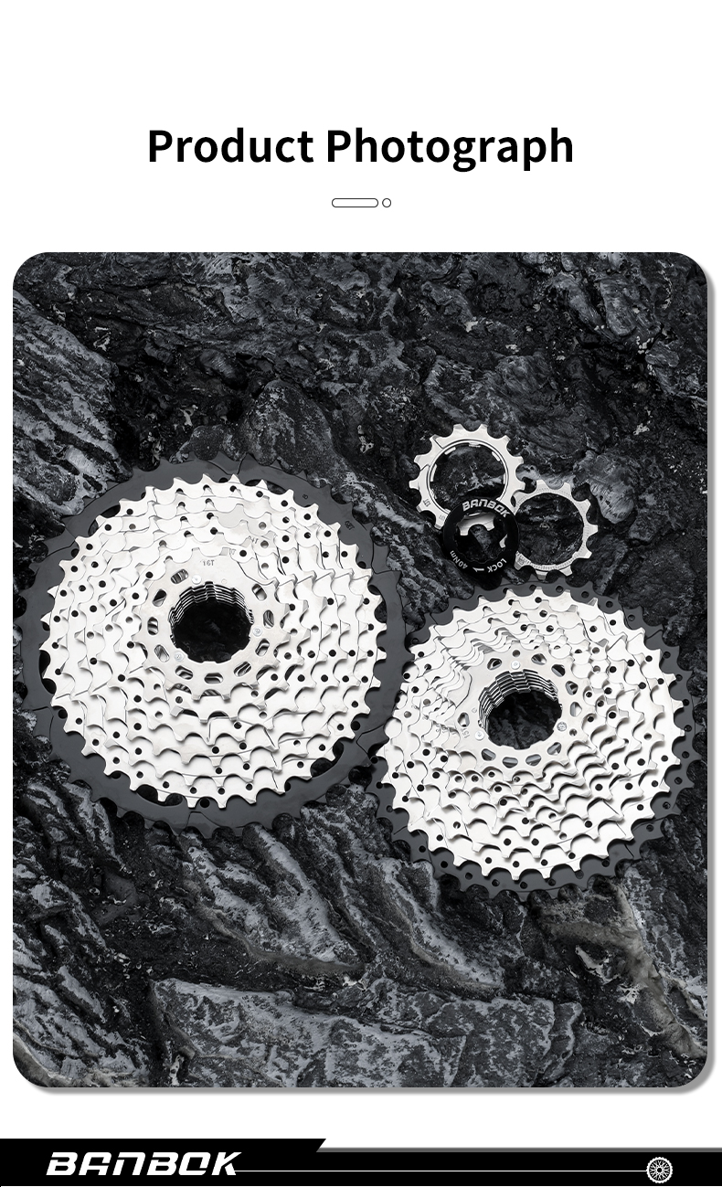 BANBOK MTB Bike 8 9 10 11 Speed Cassette Cogs Freewheel 32T/34T/36T/40T ...