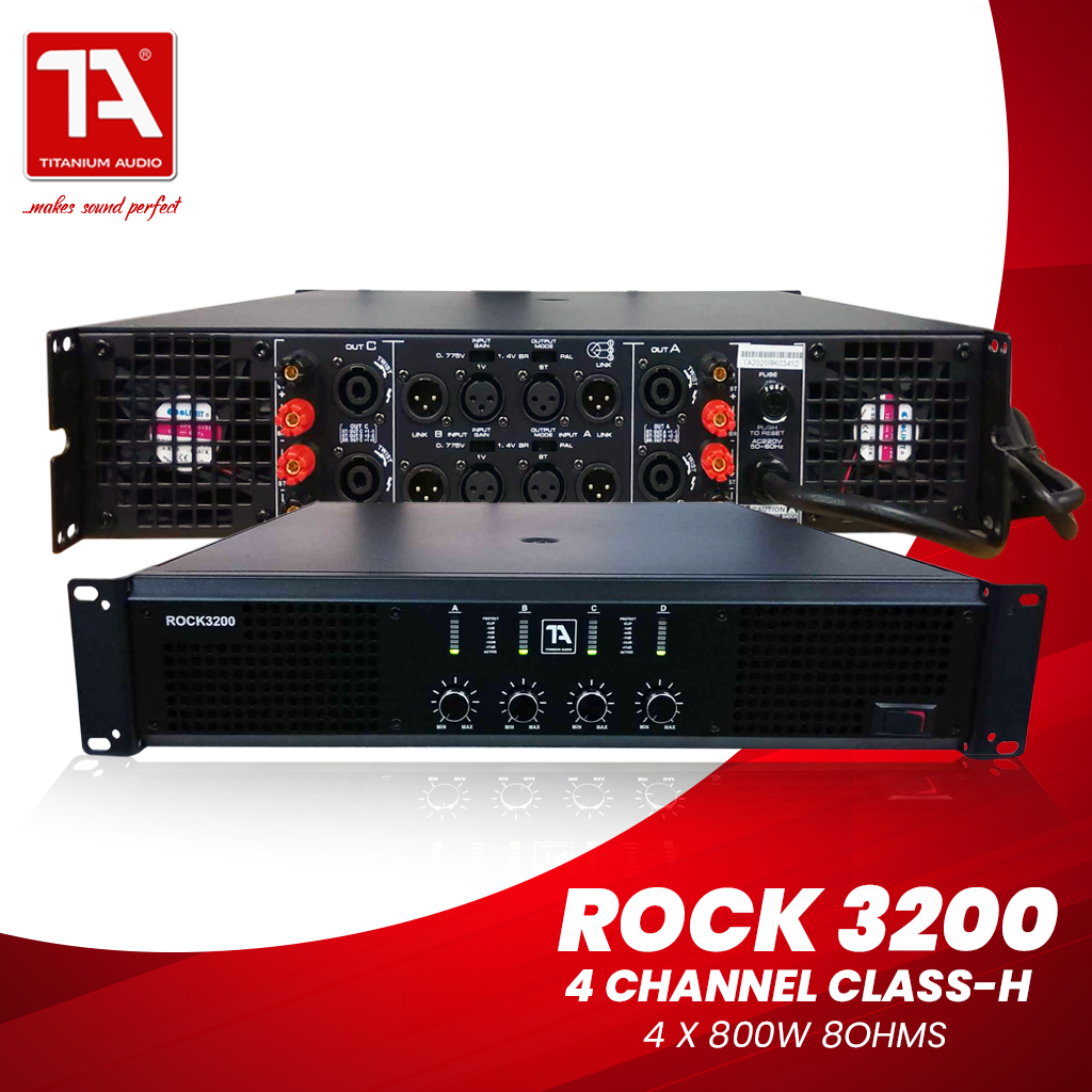 Titanium Audio Rock 3200 Amplifier/TA Amplifier/Class H Power Amplifier ...