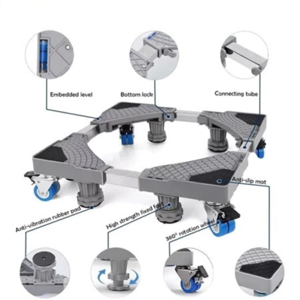 Washing Machine Stand Washing machine Base with wheels Mobile ...
