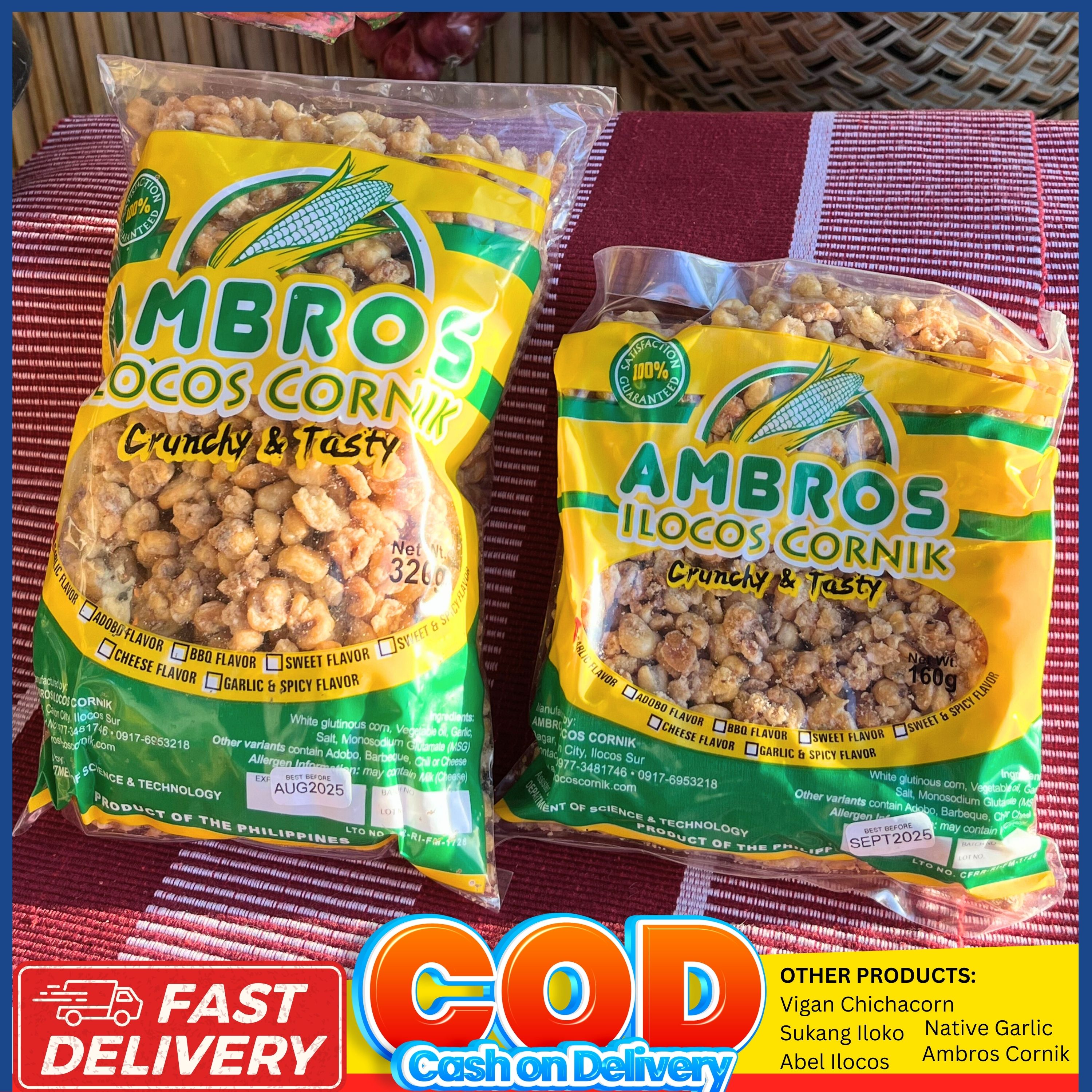 Ambros Ilocos Cornik The Original Crunchy Chichacorn Cornick | Shopee ...