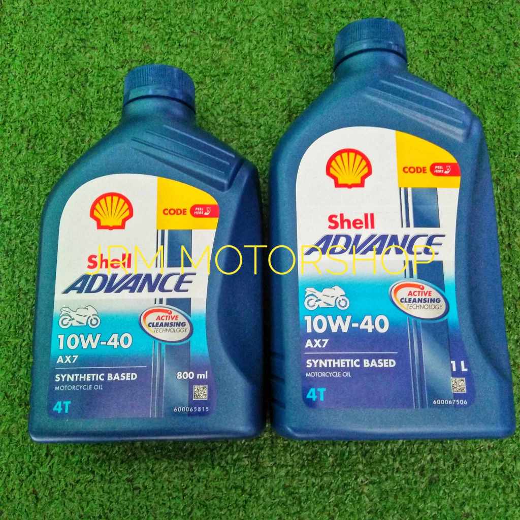 SHELL ADVANCE/SCOOTER AX3/AX5/AX7 800ml/1L 20W-40 GENUINE ENGINE OIL ...