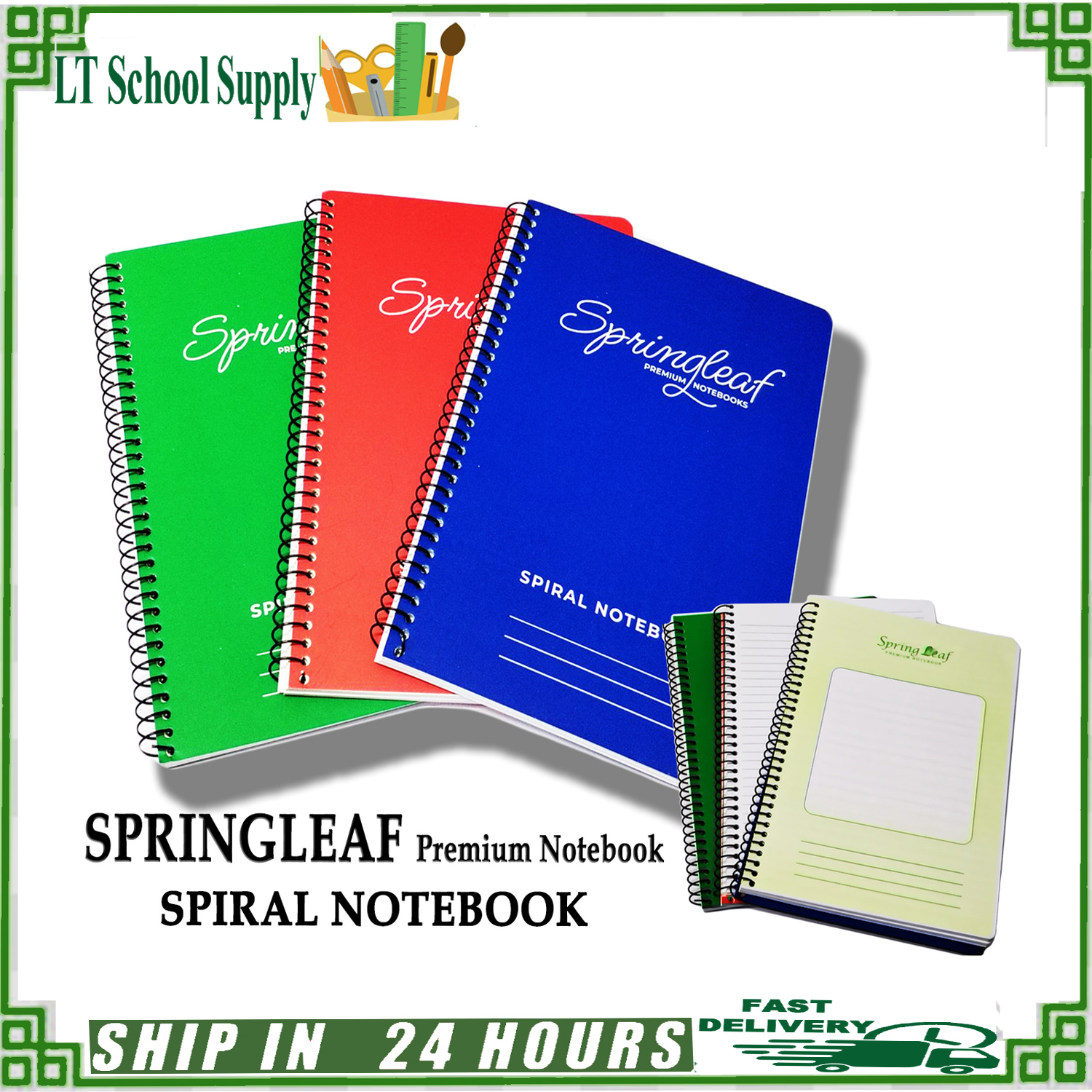 Advance Spring Leaf Premium notebook Spiral Notebook Plain Random Color ...