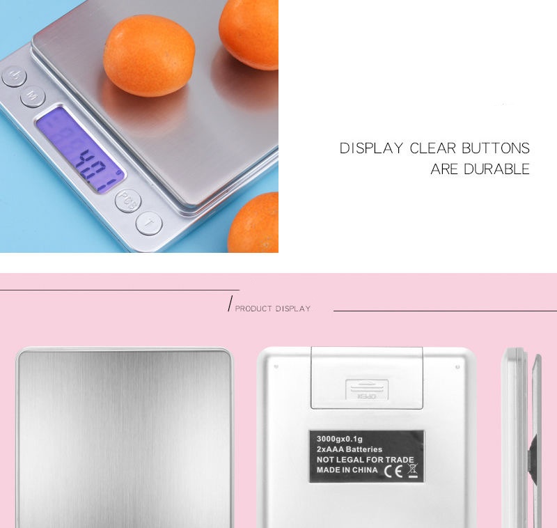 3kg/0.1g Electronic scale baking kitchen scale household small gram ...