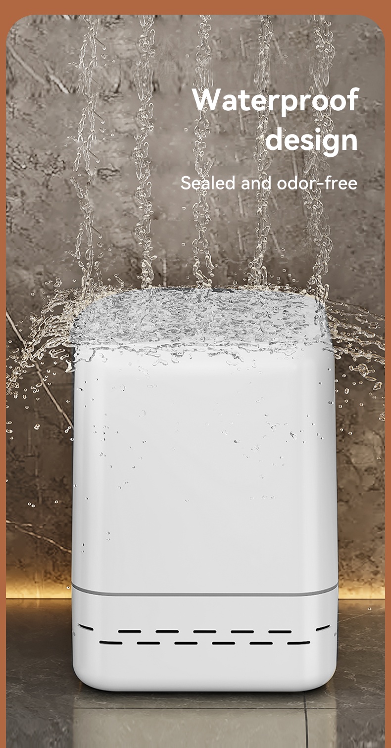 Deli Vusign 16L Smart Trash Can Negative Pressure Suction Square ...