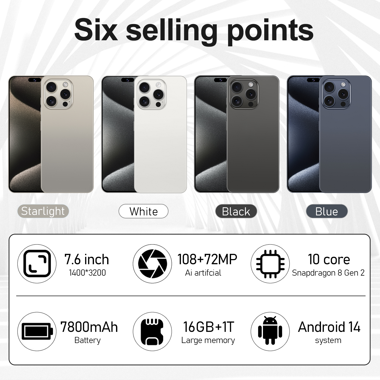 Cellphone Brand New i15 Pro Max 5Glegit 16GB+512GB HD Screen ...
