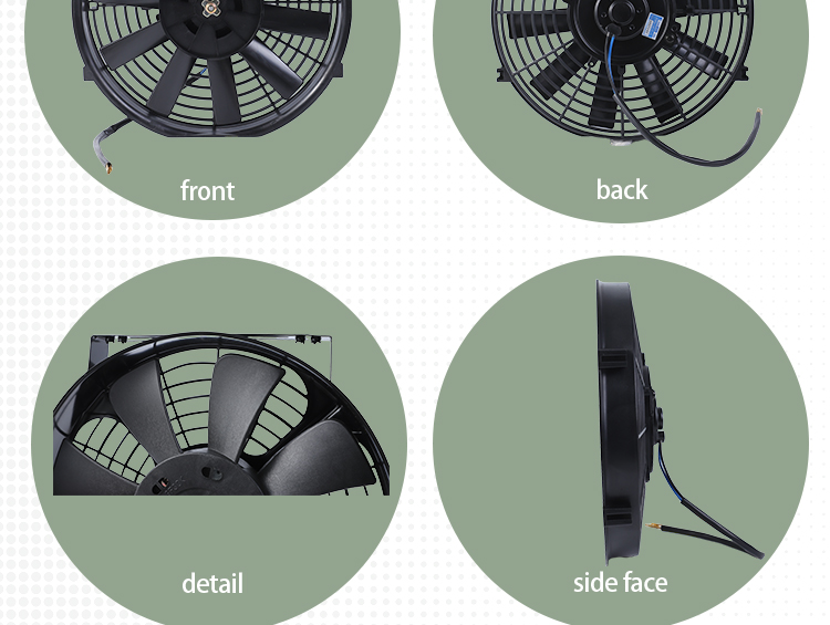 SANDEN Auxiliary Fan For Car Aircon 12V or 24V 8/10'' Universal ...