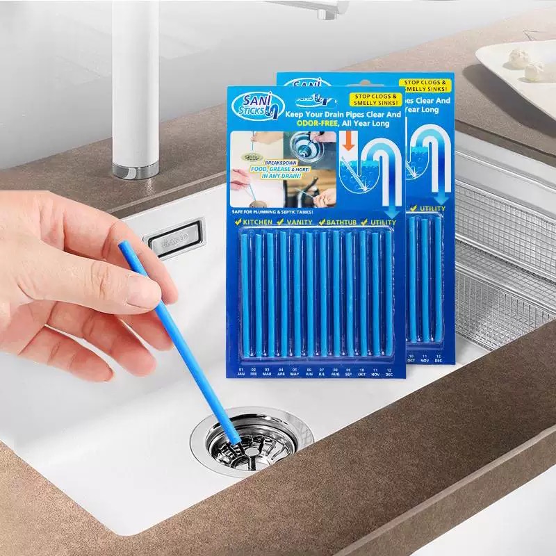 TV110 Sani Sticks Drain Breakdown Kitchen Toilet Sewer Deodorization ...