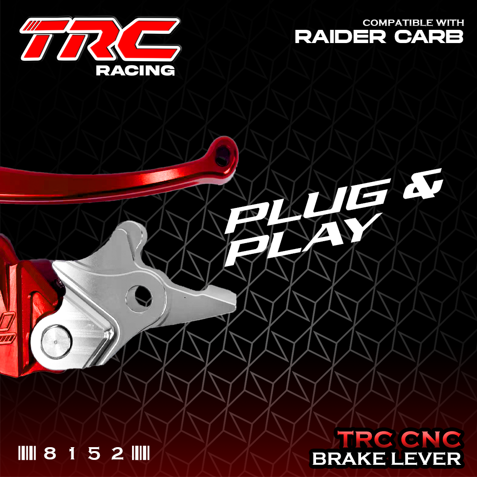 TRC RACING CNC BRAKE LEVER for RAIDER CARB/FI (MODEL 2015 AND UP) 8152 ...