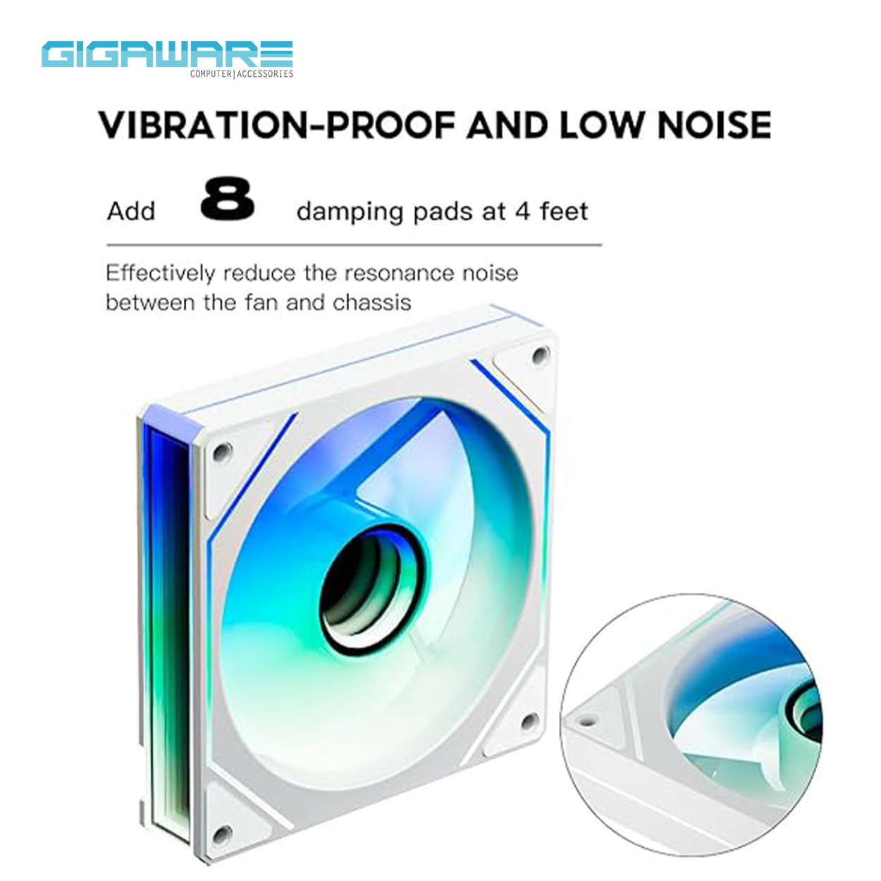 Jungle Leopard Prism 4 Max ARGB CPU Fan 120mm 4Pin+5V 3PIN Interface ...