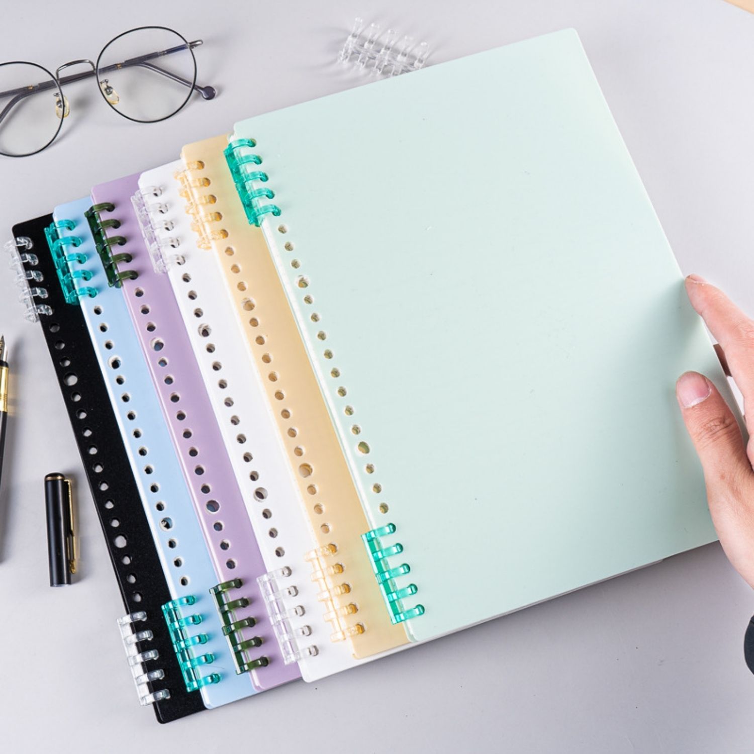 2pcs/set A5/B5 Binder Cover/Divider and Ring for Cuztomized Planner ...