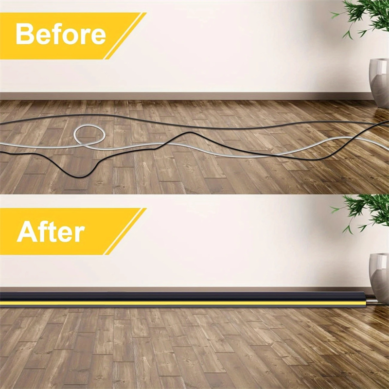 floor cable sheath Pvc floor cable protection strip Rubber cable Floor ...