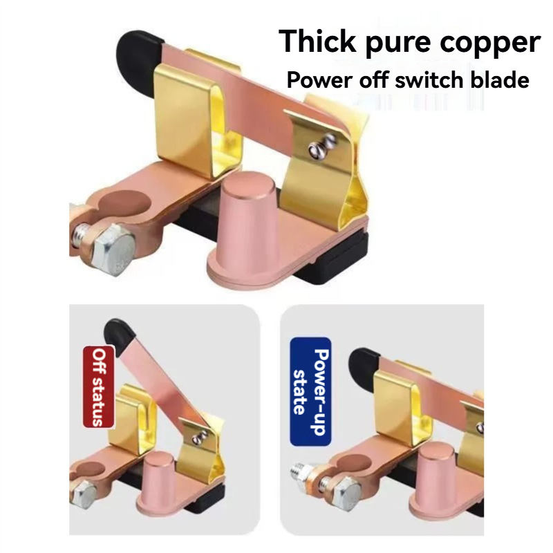 Car Battery Power-Off Switch Copper Cut Off Shut Off Blade Battery ...