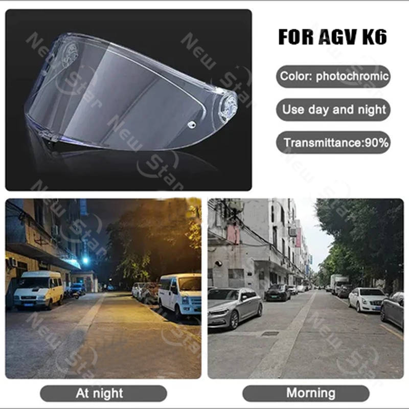 Motorcycle Helmet Lens Anti-Glare Day And Night Use Lenses Agv Visor K1 ...