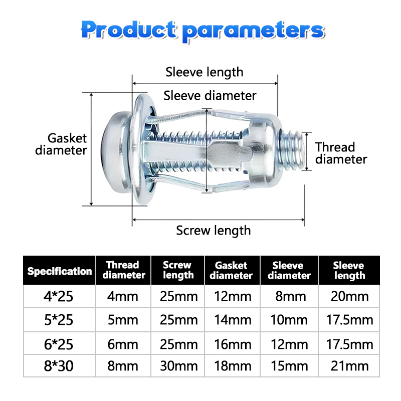 10pcs M4 M5 M6 M8 Metal Rivet Nut Iron Skin Petal Rivet Rivet Lock Jack ...