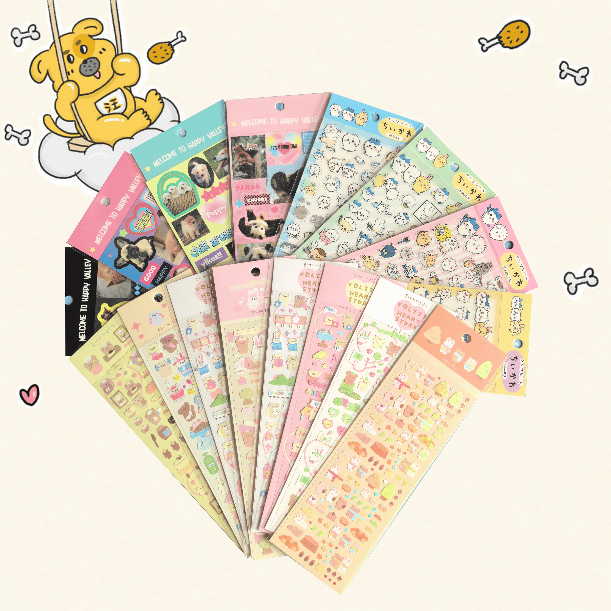 Blind Box Stickers 100PCS Random Kawaii Cartoon Surprise Pack for ...
