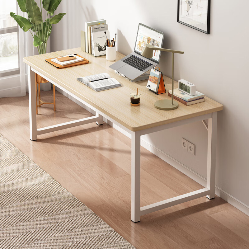 Office Table Study Table Long Computer Table Double Layer Storable ...