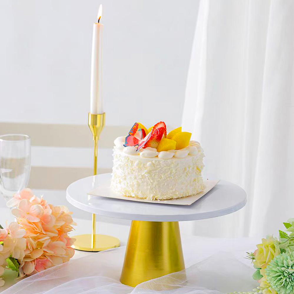 8/10Inch Cake Stand Metal Round Gold Dessert Display Holder For ...