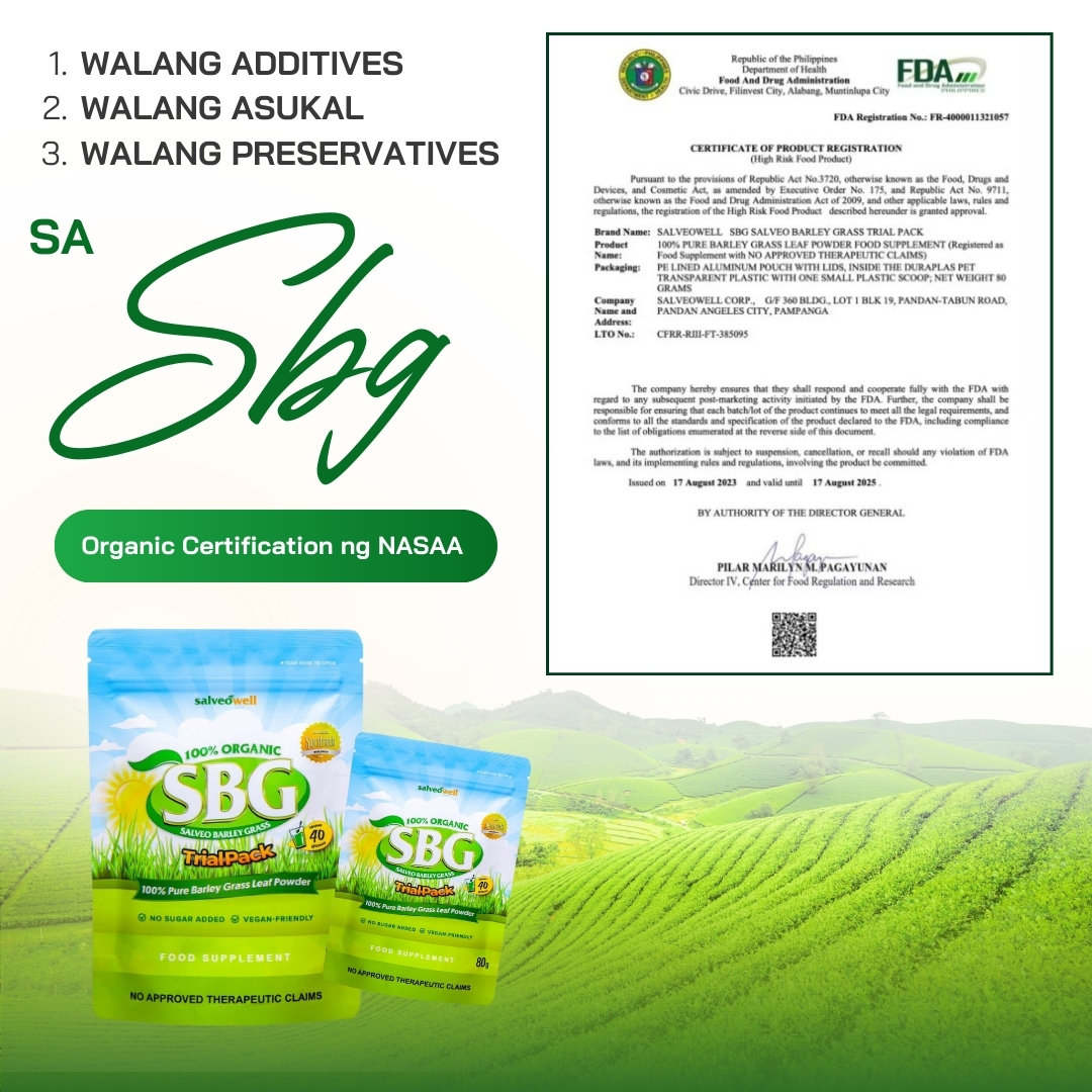 ( FREE GINNER) Salveo organic barley grass powder SBG Providing ...