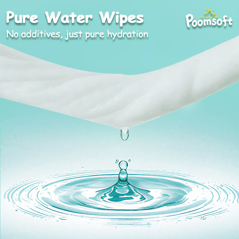 Poomsoft 10 Packs x 80 Sheet Non-Alcohol Unscented Safe Baby Gentle ...