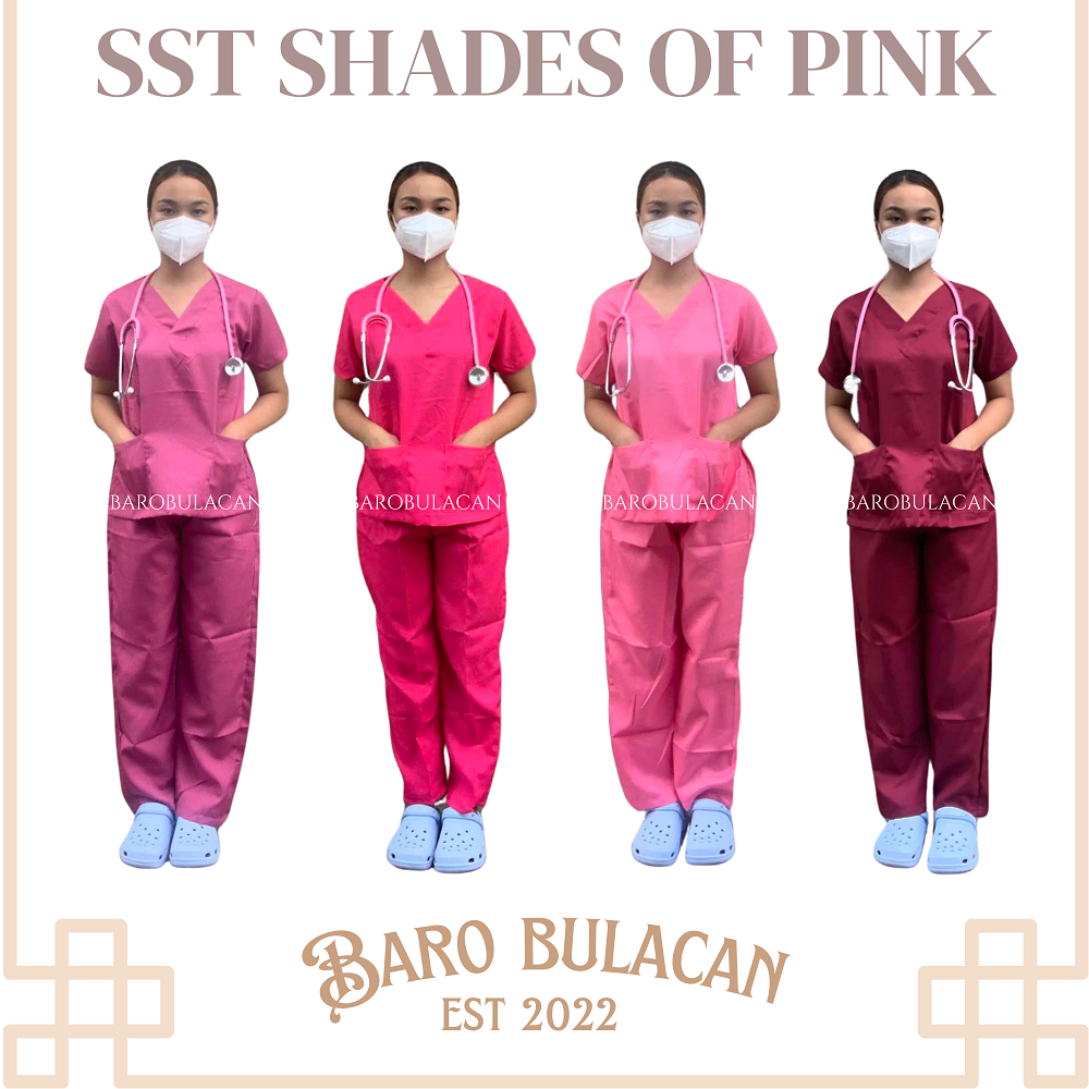 Baro Bulacan Katrina Scrubsuit Shades Of Pink For Doctor Nurse And ...
