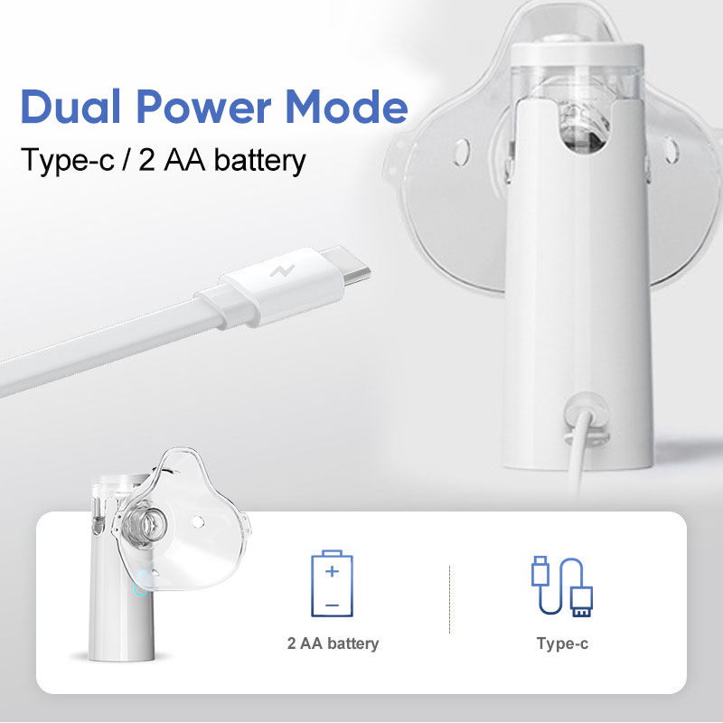 Rechargeable Portable Nebulizer Inhaler Ultrasonic Spray Handheld ...