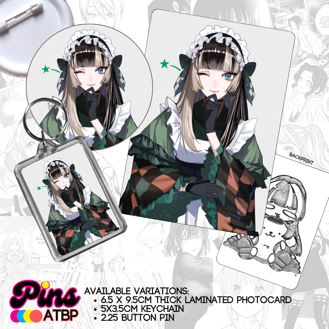 Juufuutei Raden Hololive Vtuber Anime Collectible Photocard Button Pin ...