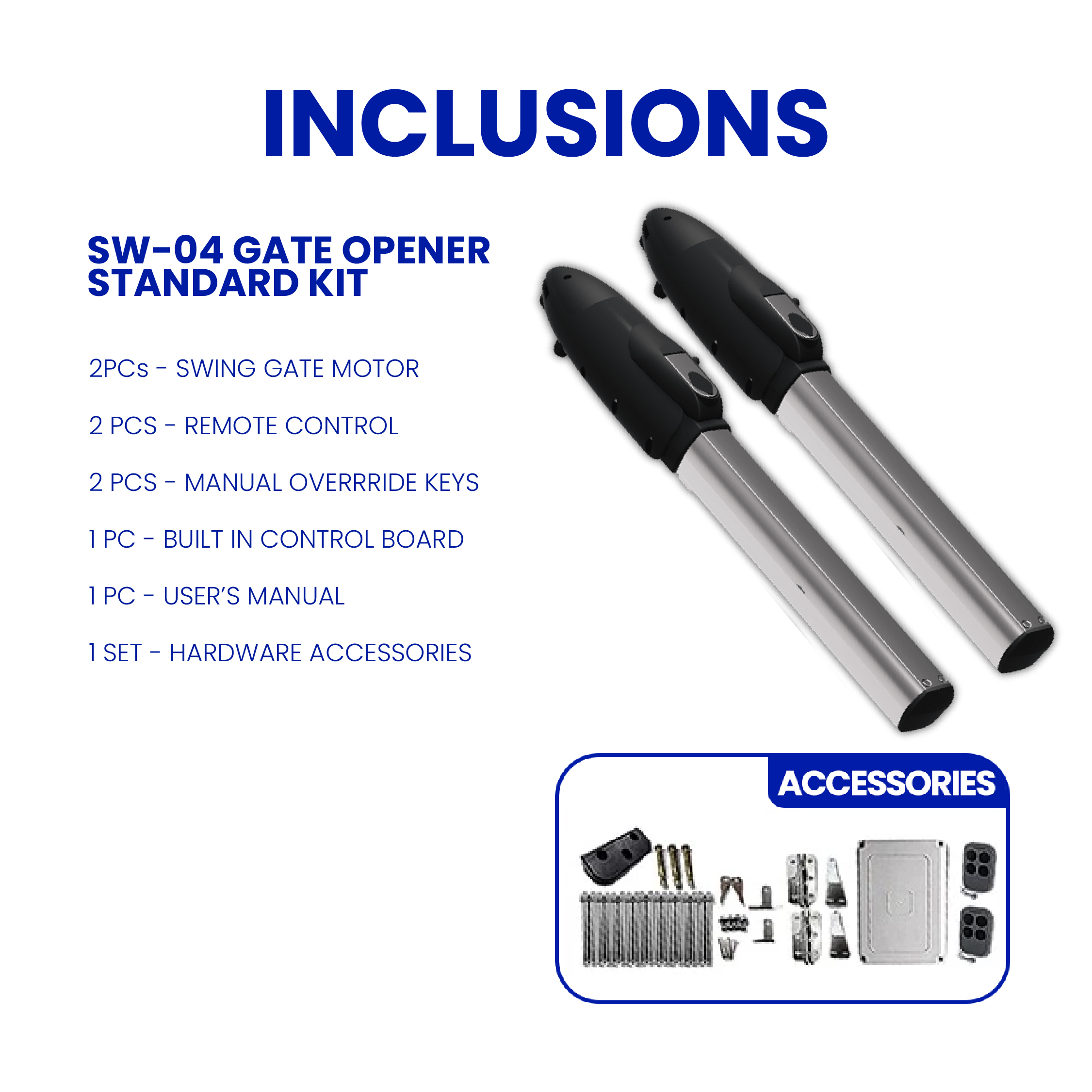 ALTECH 800KG Electric Automatic Swing Gate Opener SW-04 | Shopee ...