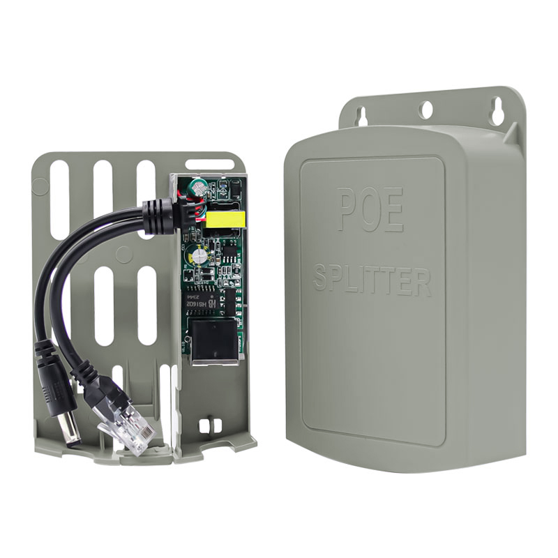Waterproof POE 48V to 12V IEEE 802.3af/at Adapter for Outdoor IP Camera ...