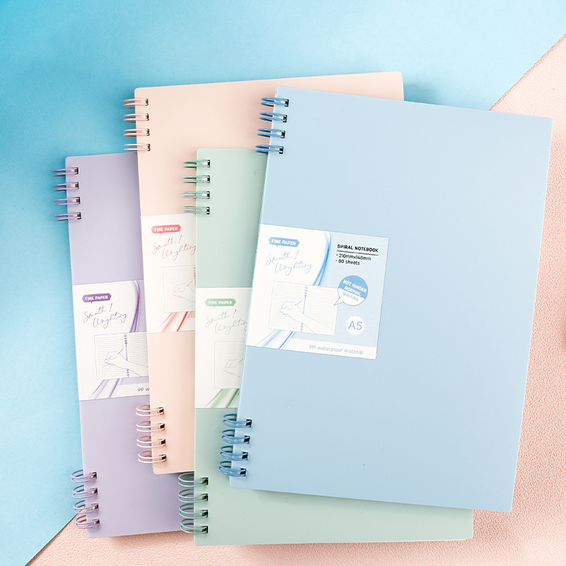 Deli Sweet A5 Spiral Notebook 60 Sheets Writing Binder Notebooks ...